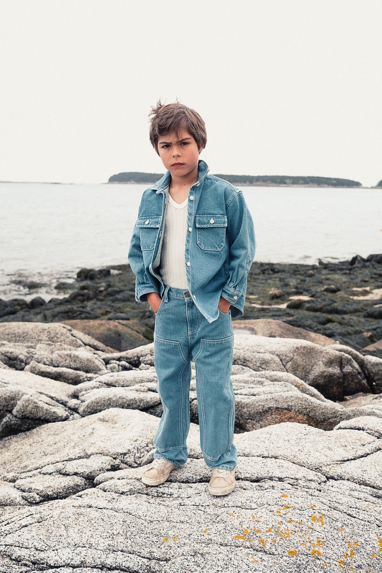 Kids Utility Jean - Pale Indigo – RUDY JUDE